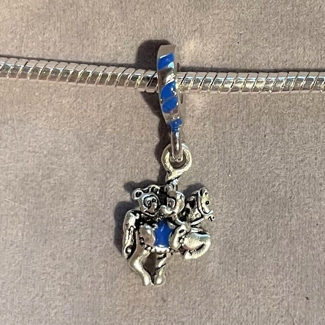 Mickey & Minnie Dangle Carousel Charm Fits Pandora Bracelets , Mickey ...