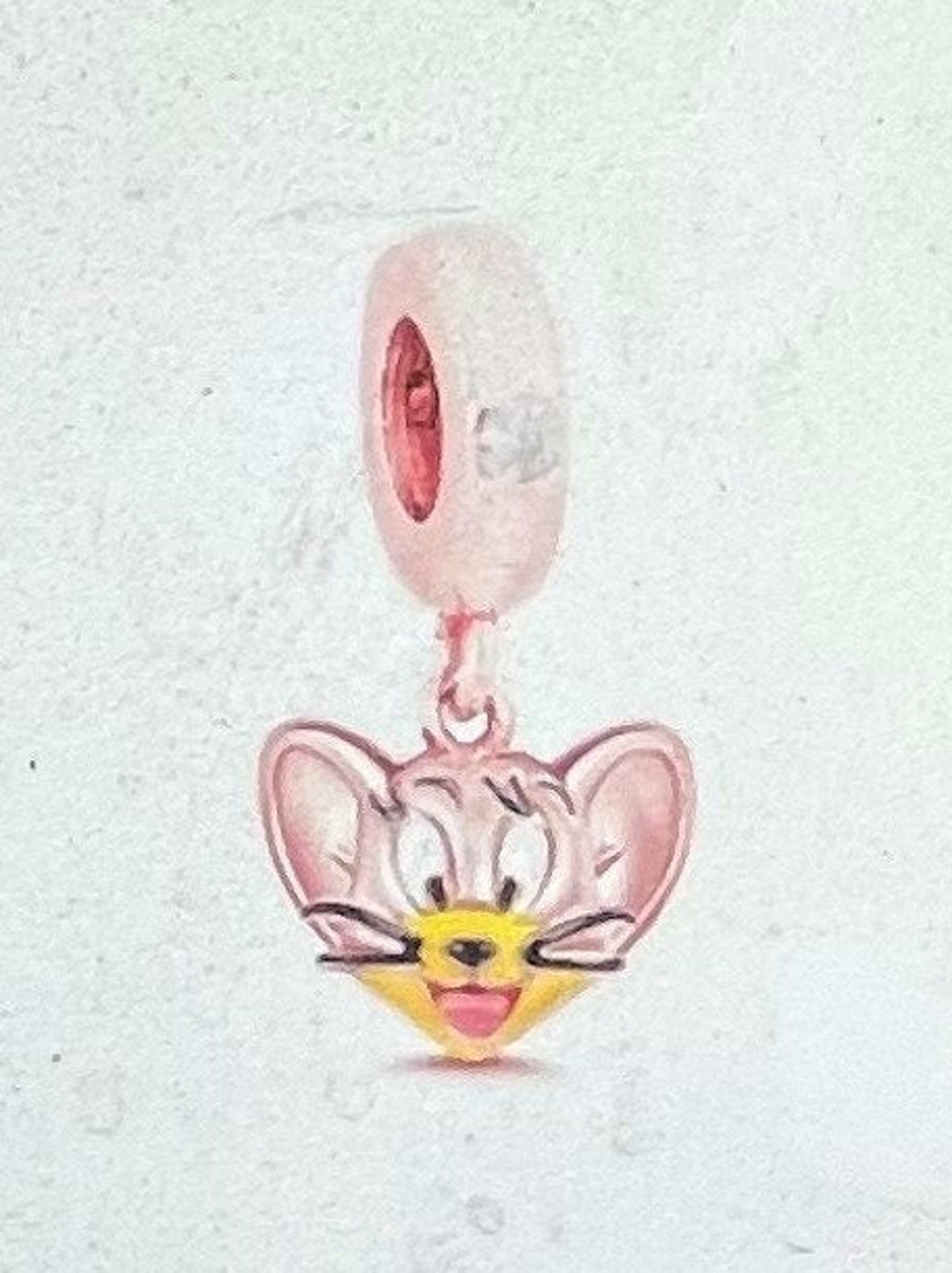 Tom & Jerry Charm, Fits Pandora Bracelets , Cat Charm , Mouse Charm ...