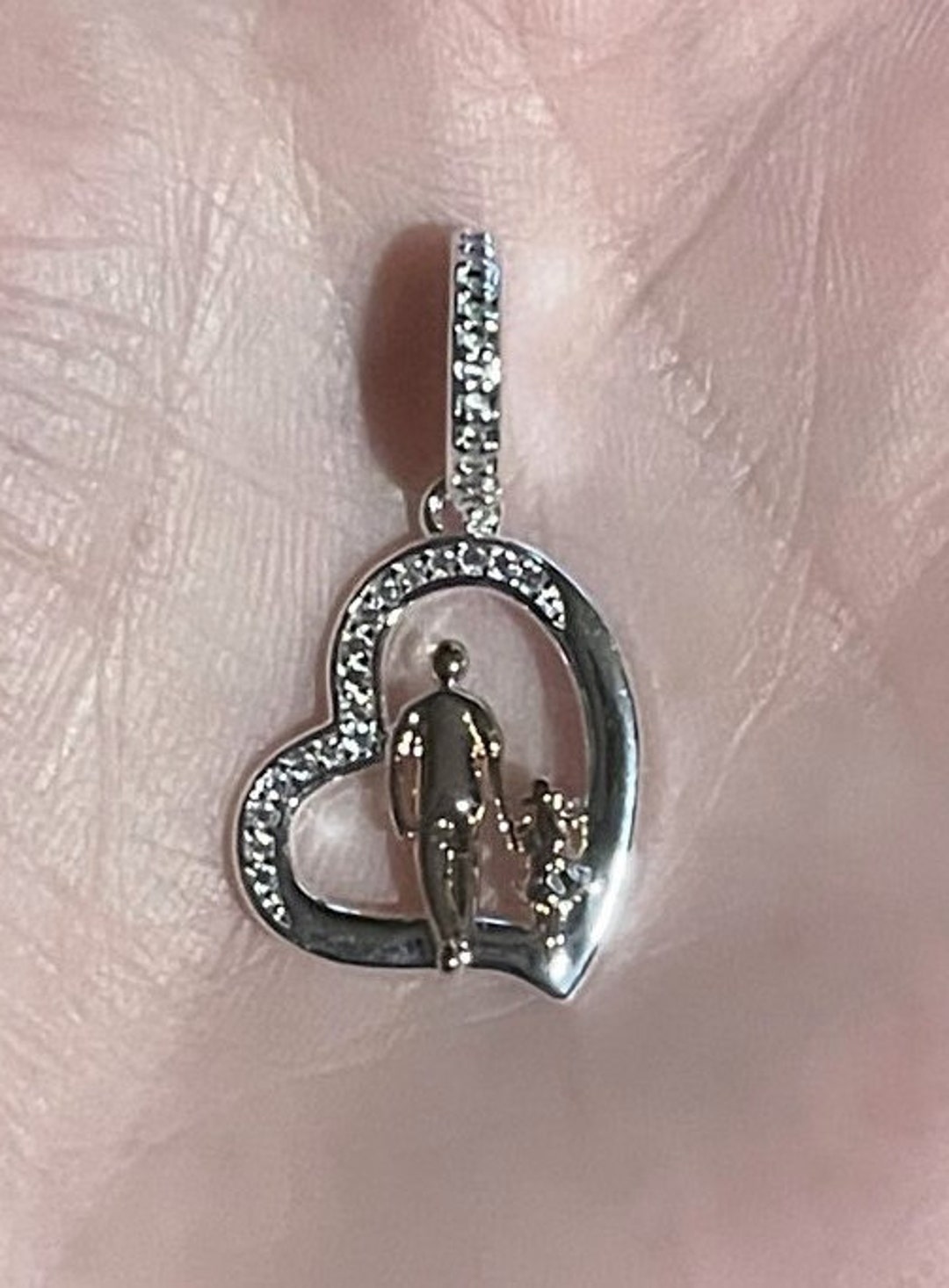 Father Daughter Charm Fits Pandora Bracelets , Daddy's Little Girl ...