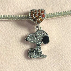 PEANUTS CARTOON CHARMS Fits Pandora Bracelets , Snoopy , Charlie Brown ...