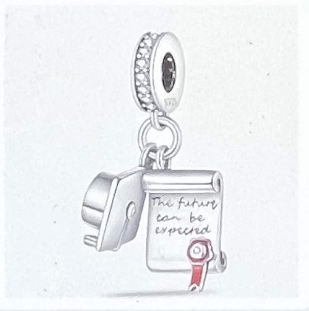 Graduation Cap Charm , Fits Pandora Bracelets , Graduation Dangle Charm ...