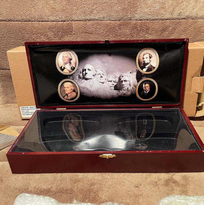 Patriotic Mount Rushmore Presidential 4 Piece Folding Knife - Etsy