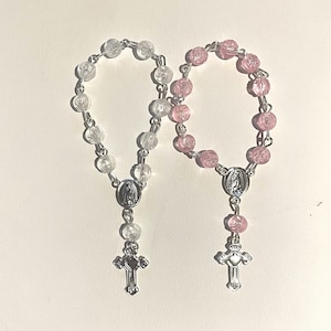 Mini Rosary , Baptism Rosaries , Communion Rosaries , Rosary Beads ...