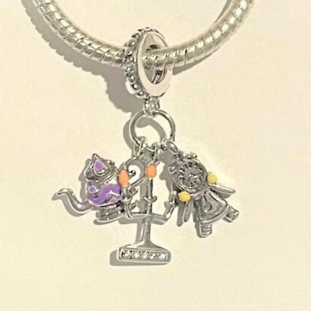 Beauty and the Beast Dangle Charm , Fit for Pandora Bracelet ,mrs Potts ...