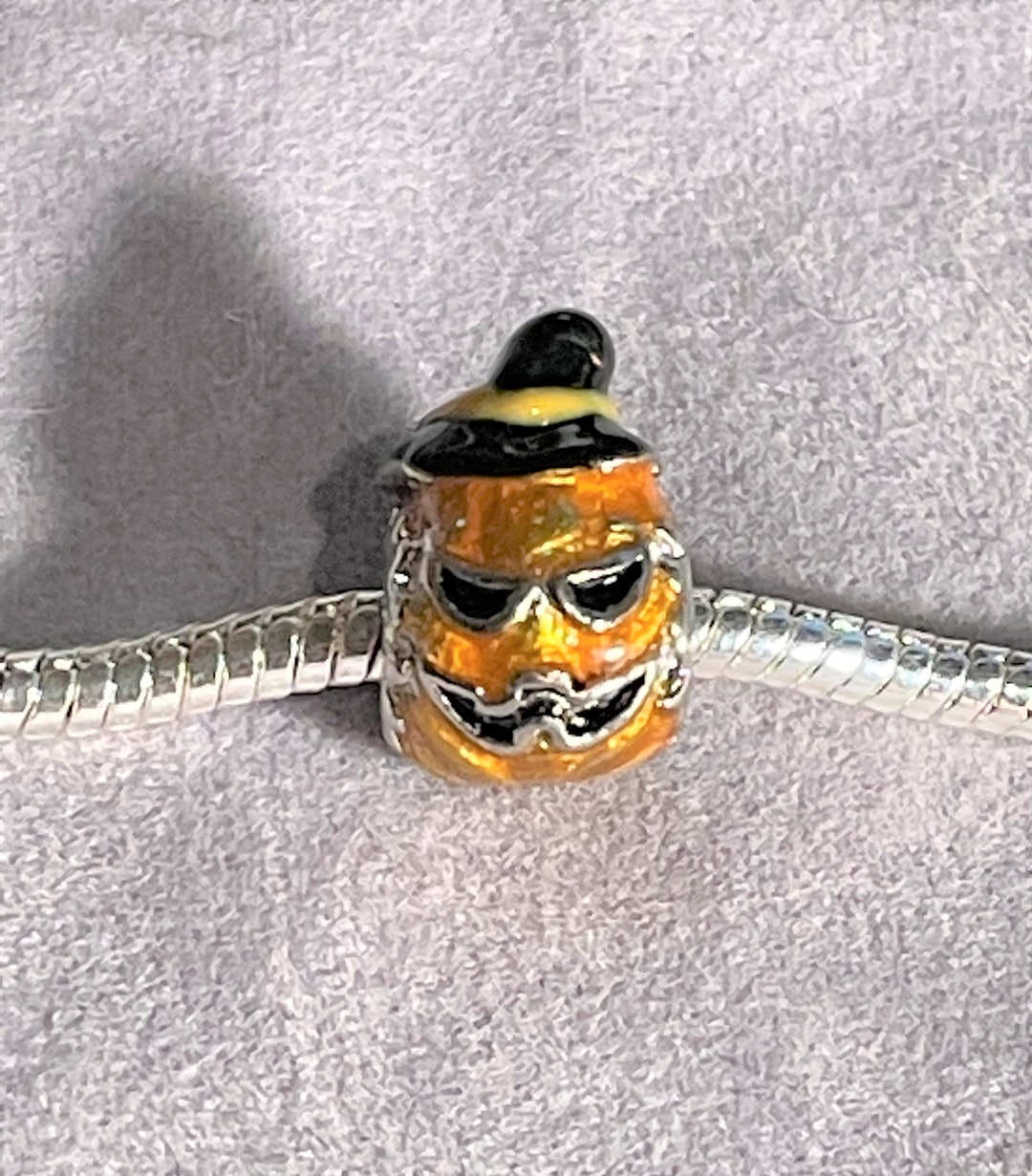 Pumpkin Charm Fits Pandora Bracelets , Halloween Pumpkin Charm ...