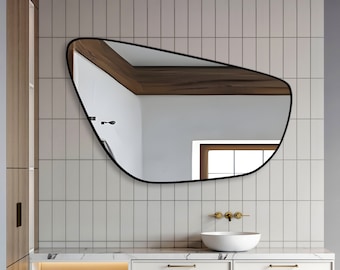 Asymmetrical Home Mirror, Aesthetic Wall Mirror, Irregular Mirror ...