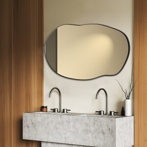 Irregular Shaped Mirror, Asymmetrical Bedroom Mirror, Wall Mirror ...