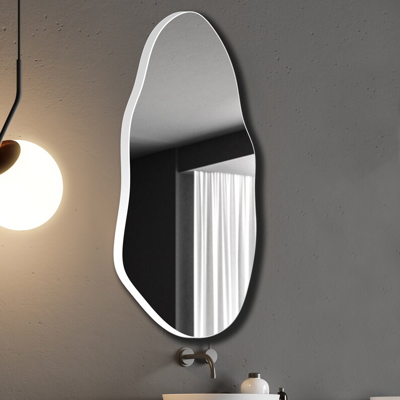 Asymmetrical Wall Mirror: Modern Irregular Shape, Home Decor - Etsy