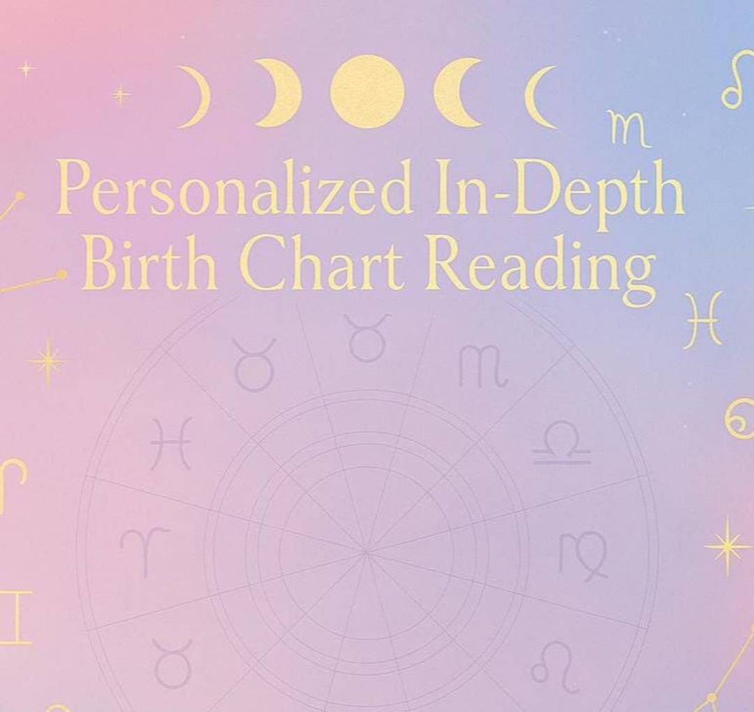Personalized In-depth Birth Chart Reading & Detailed Natal Chart ...