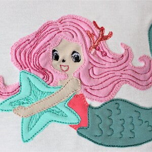 Embroidery File Mermaid, Application for the Embroidery Machine, Size ...