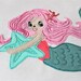 Embroidery File Mermaid, Application for the Embroidery Machine, Size ...