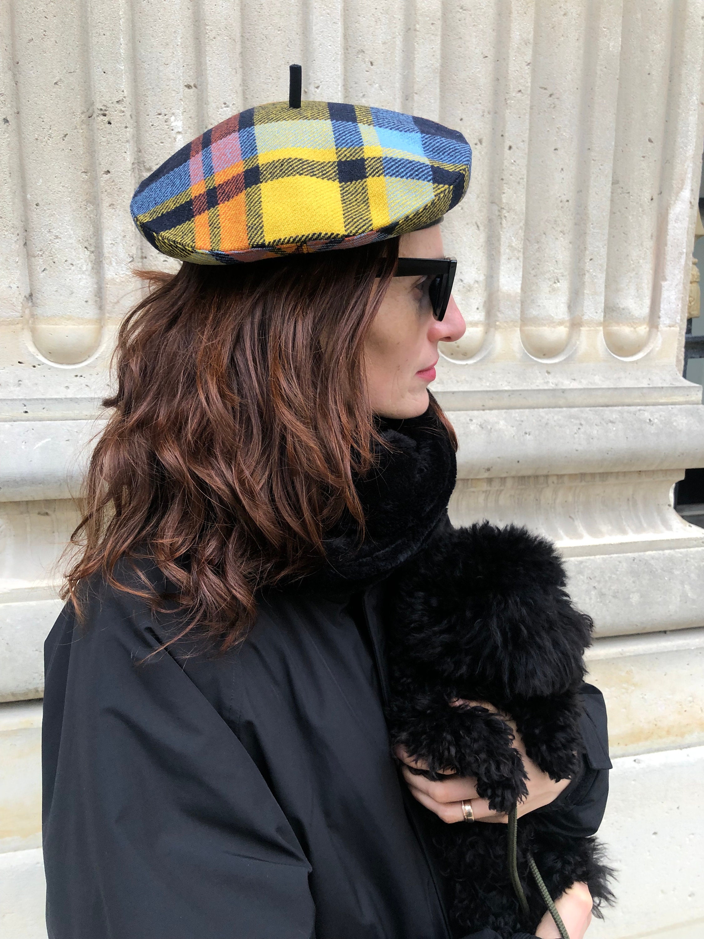COLORFUL BERET, Minimalist Beret Midi Au Soleil, Warm Wool Beret ...