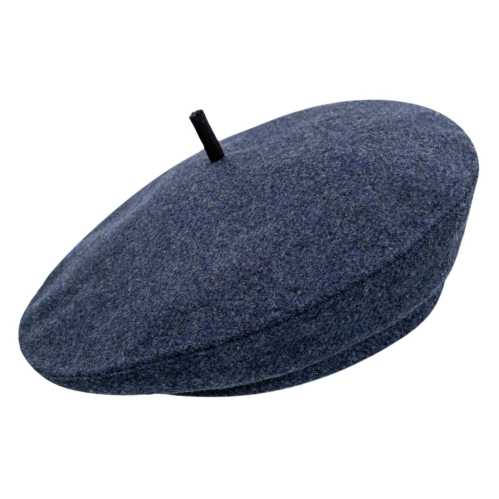 FRENCH BOW BERET Nuit, Fashionable Beret, Pure Wool Beret, Dark Blue ...