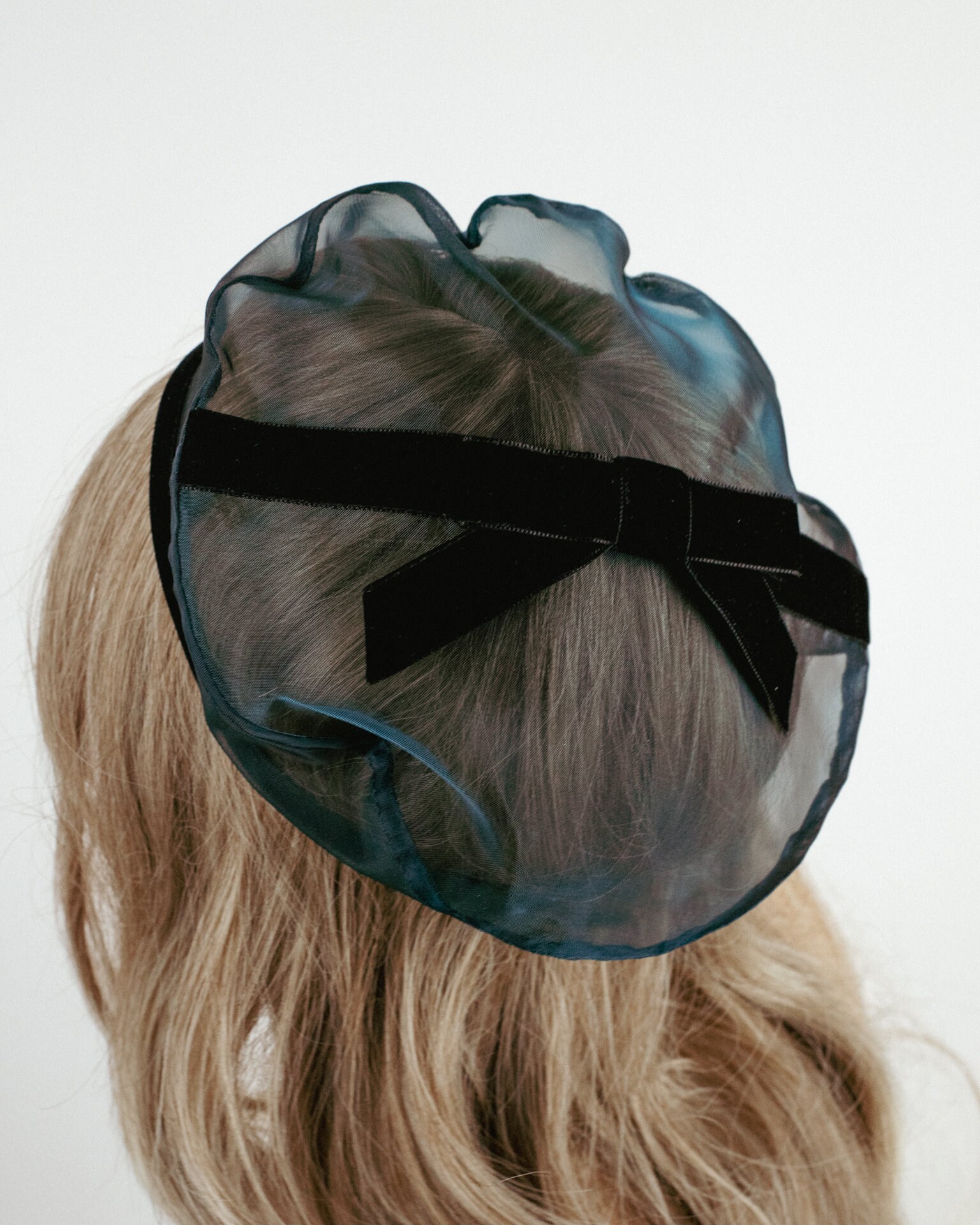 Summer Beret Transparent PENELOPE BLEU Hat With a Bow. Perfect Hat for ...