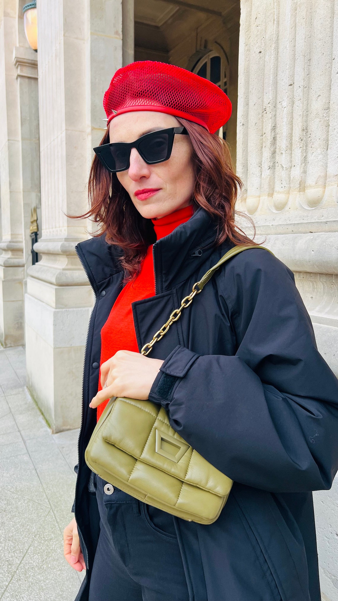 Pierced Summer Beret VENT ROUGE. Handmade. Rebel Beret. Summer Gift ...