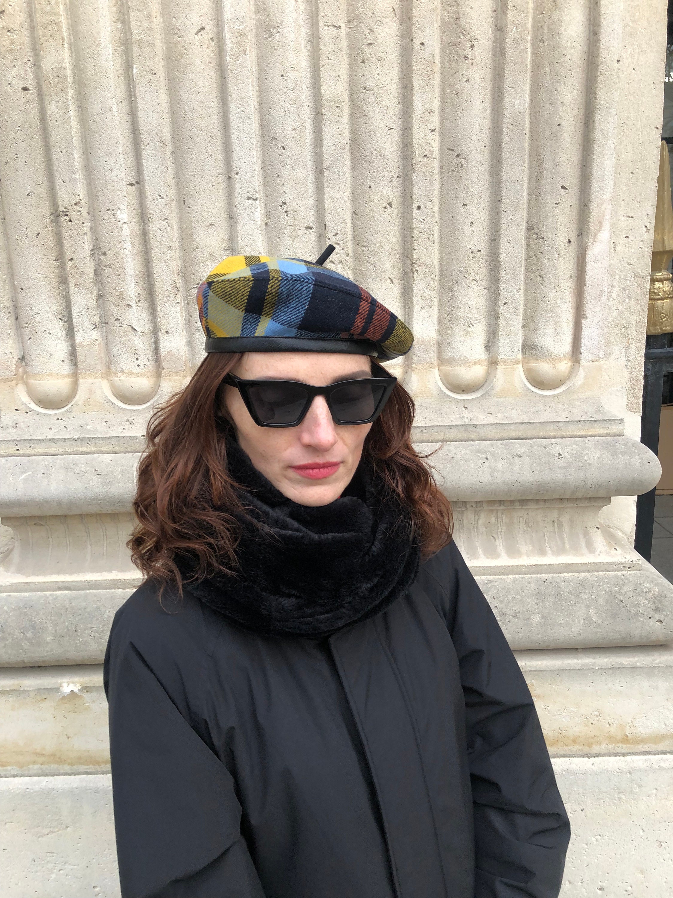 COLORFUL BERET, Minimalist Beret Midi Au Soleil, Warm Wool Beret ...