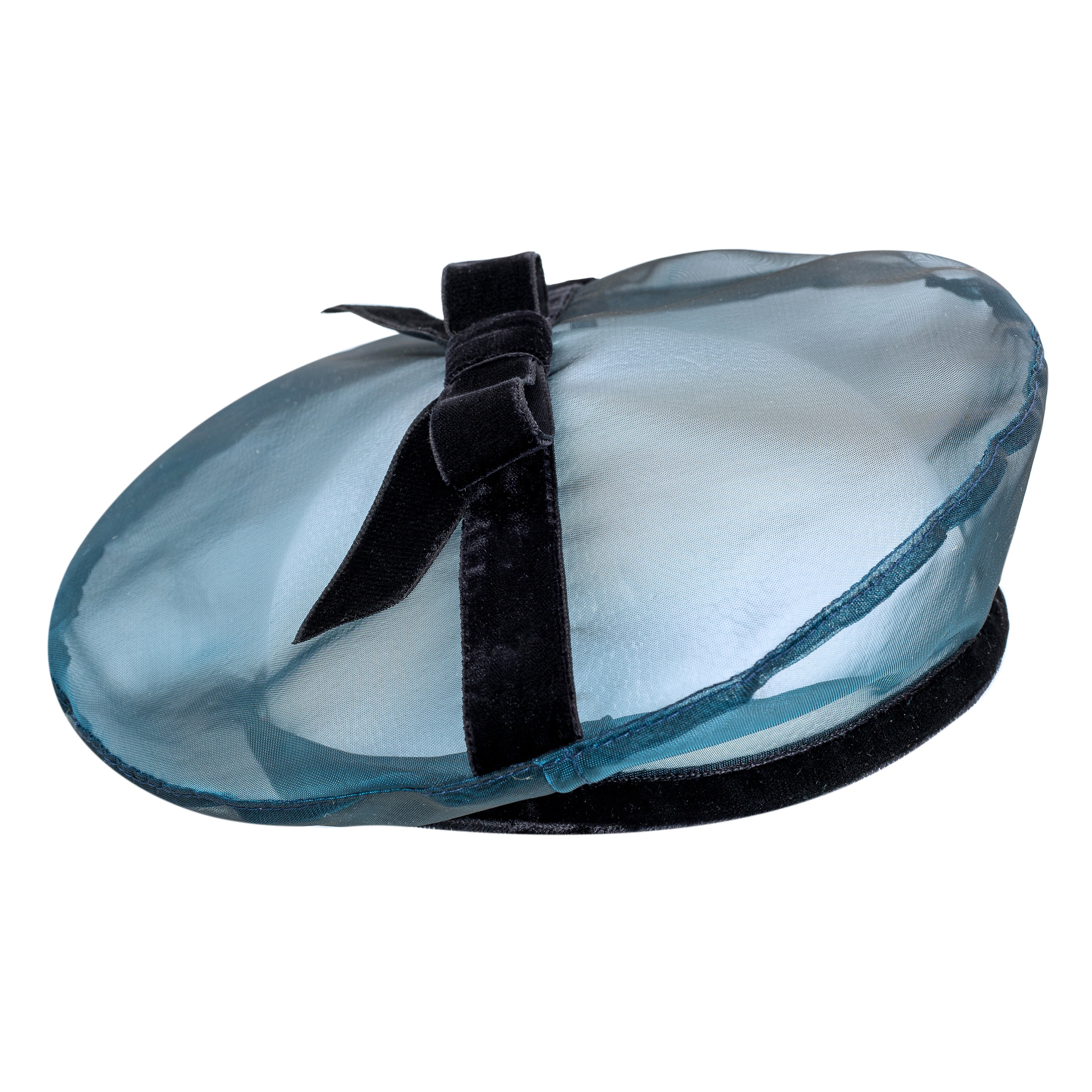 Summer Beret Transparent PENELOPE BLEU Hat With a Bow. Perfect Hat for ...