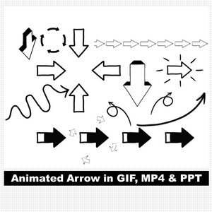 Animated Arrow Flashing, Blinking and Moving Fill Arrow in GIF and MP4 ...