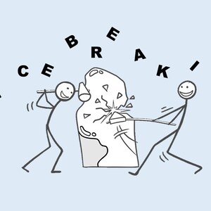 Ice Breaking Powerpoint Hand Drawn Cartoon Illustration and Image - Etsy