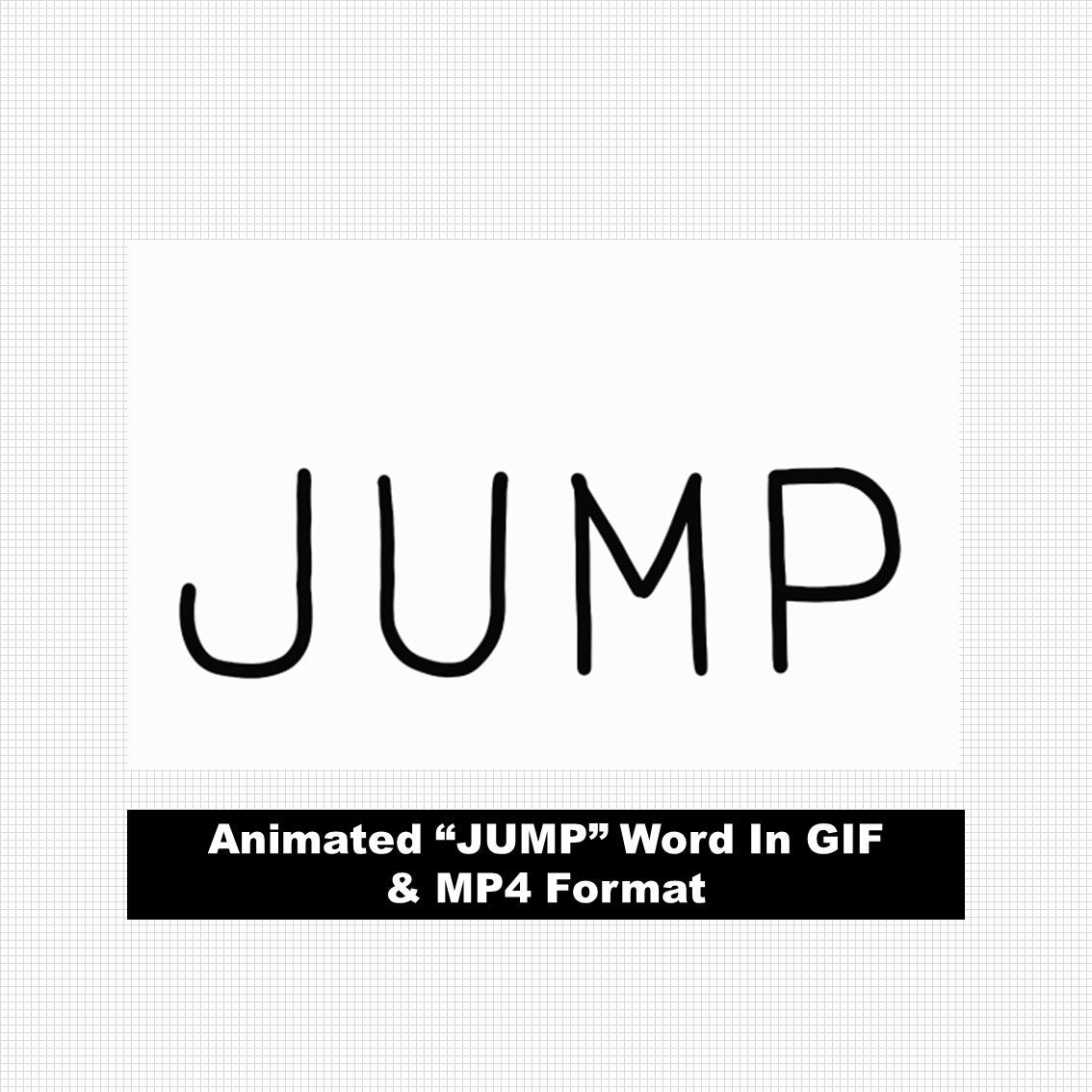Jump Animated Word in Looping | Jumping Letters in GIF and MP4 Format ...