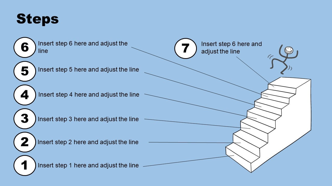 Powerpoint Template, Clip Art, Illustration for Step by Step, Stage ...