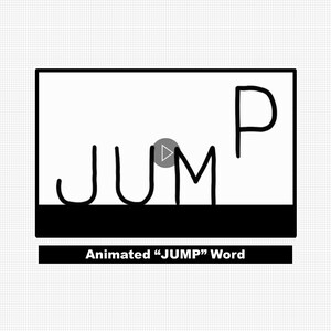 Jump Animated Word in Looping | Jumping Letters in GIF and MP4 Format ...