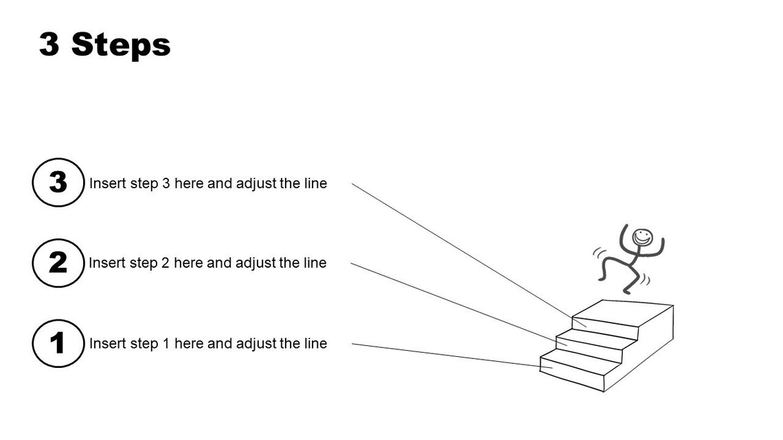 Powerpoint Digital Template for STEPBY STEP Illustration in a Simple ...