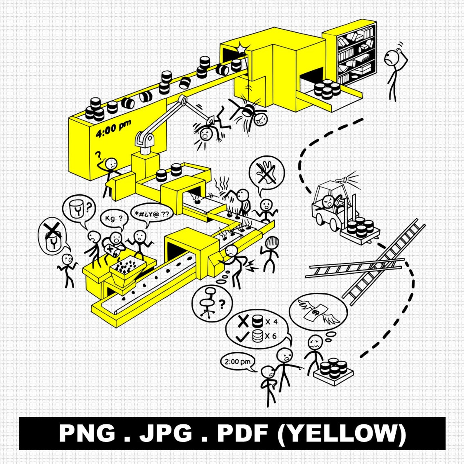 Work System SVG | Systematic Work Poster | Organized Workplace ...