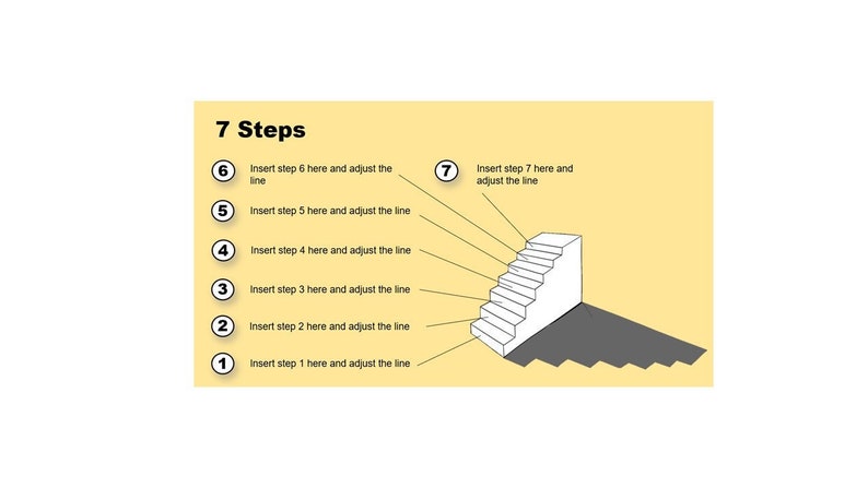 Powerpoint Digital Template for STEPBY STEP Illustration in a Simple ...