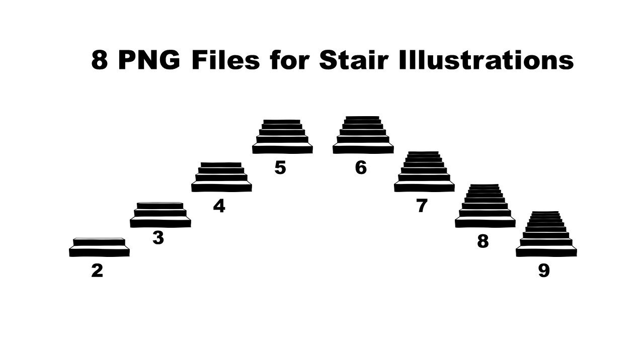 Powerpoint Template, Stair Clip Art, Illustration, for Step by Step ...