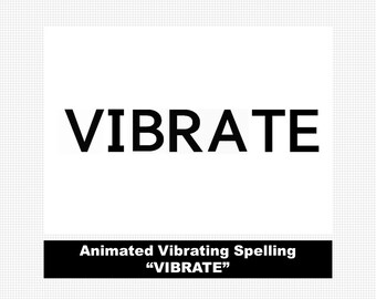 Vibrating Word Art - Etsy
