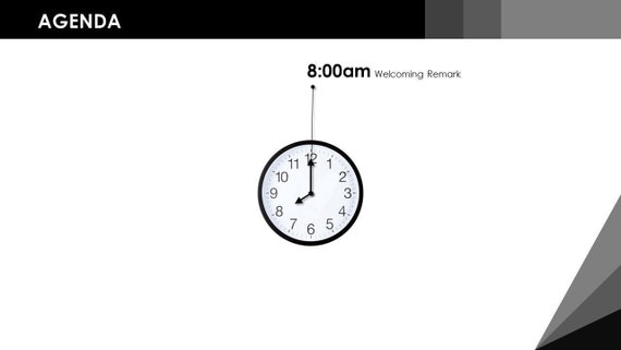 Agenda With Clock Powerpoint Template - Etsy