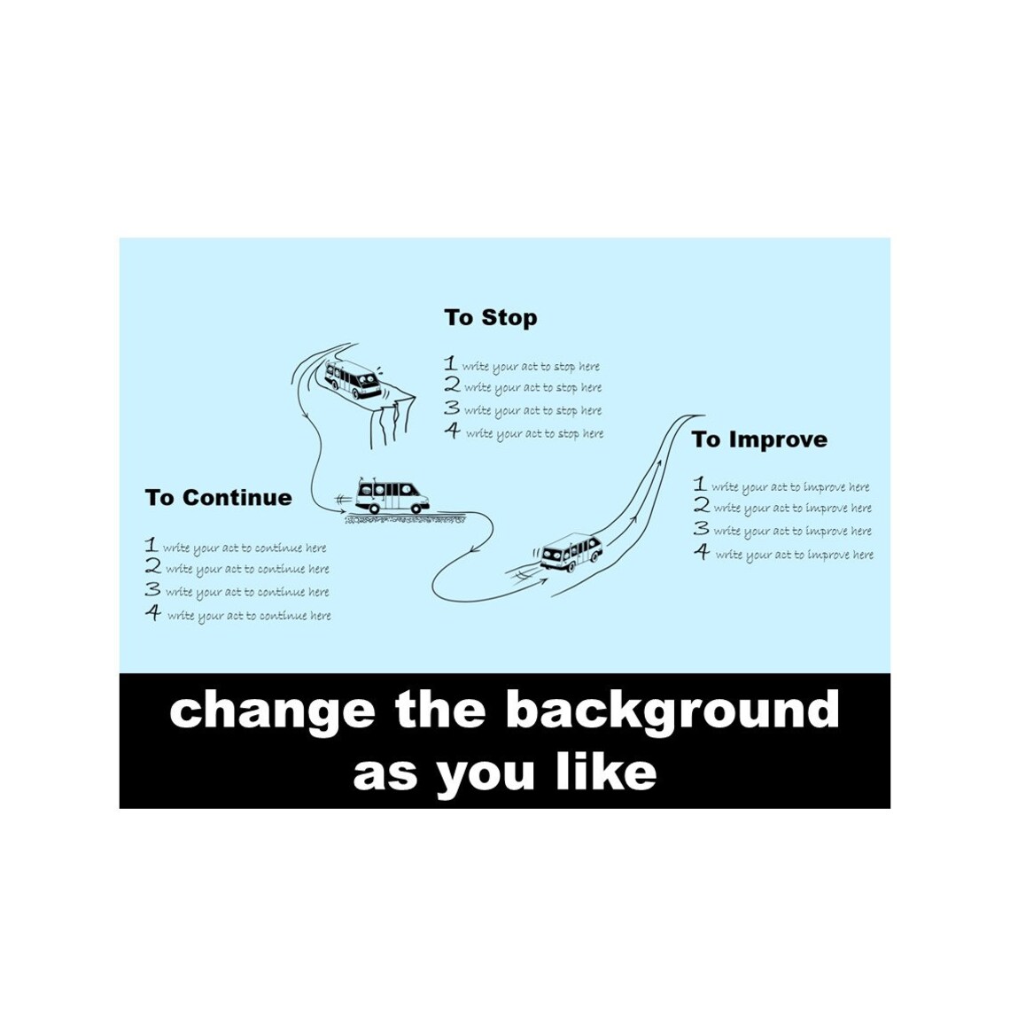 Powerpoint Digital Presentation Template to Illustrate What to Stop, to ...