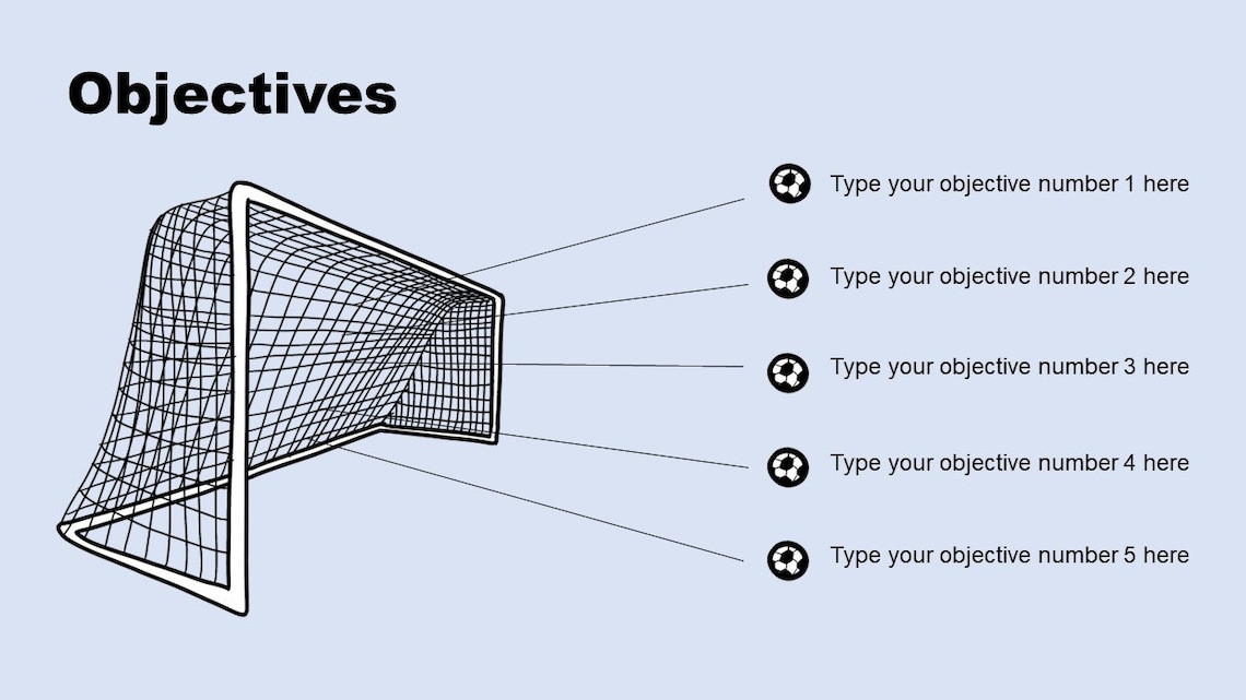 Powerpoint Digital Presentation Template for GOAL or OBJECTIVES ...