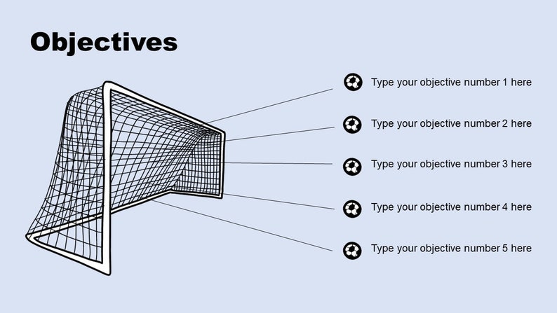 Powerpoint Digital Presentation Template for GOAL or OBJECTIVES ...