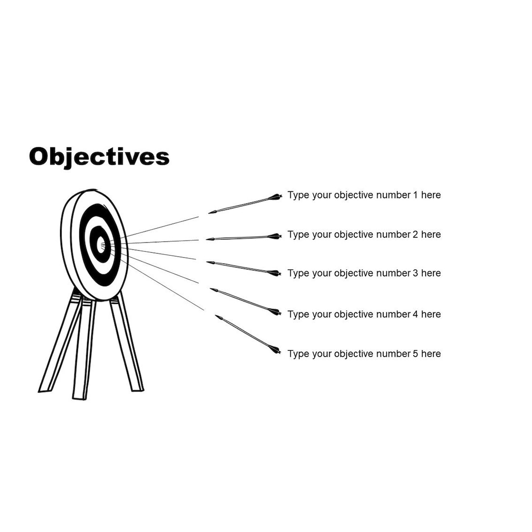 Powerpoint Digital Presentation Template for GOAL or OBJECTIVES ...