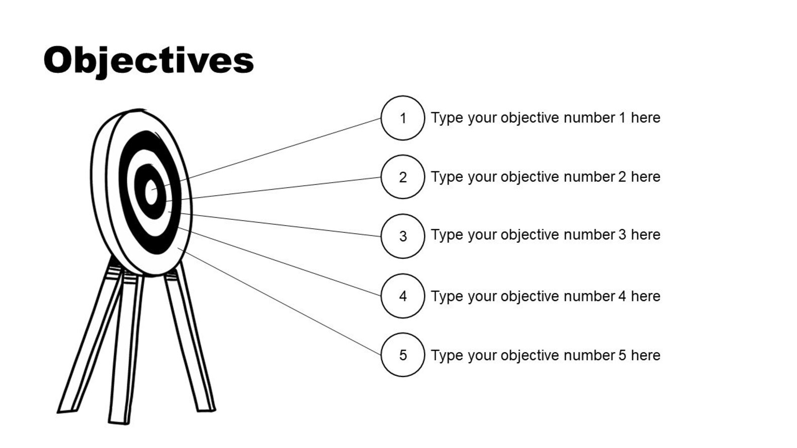 Powerpoint Digital Presentation Template for GOAL or OBJECTIVES ...