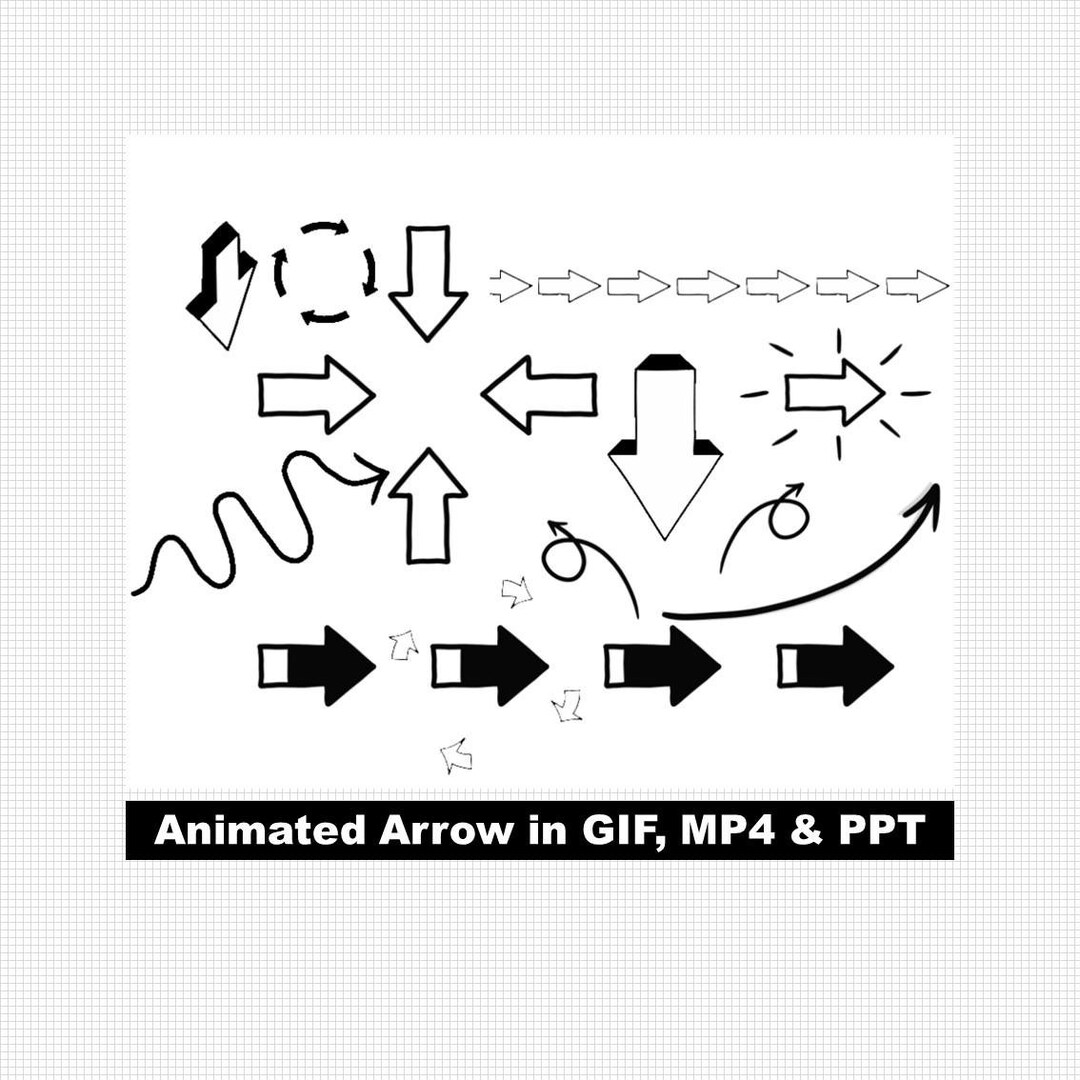 Animated Arrow Flashing, Blinking and Moving Fill Arrow in GIF and MP4 ...