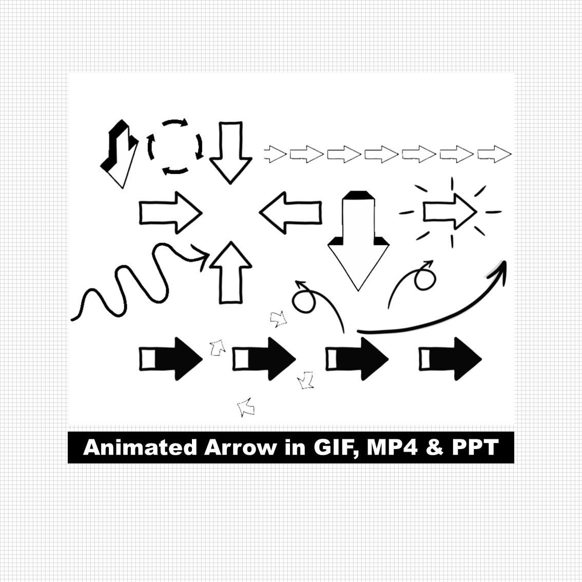 Animated Arrow Flashing, Blinking and Moving Fill Arrow in GIF and MP4 ...