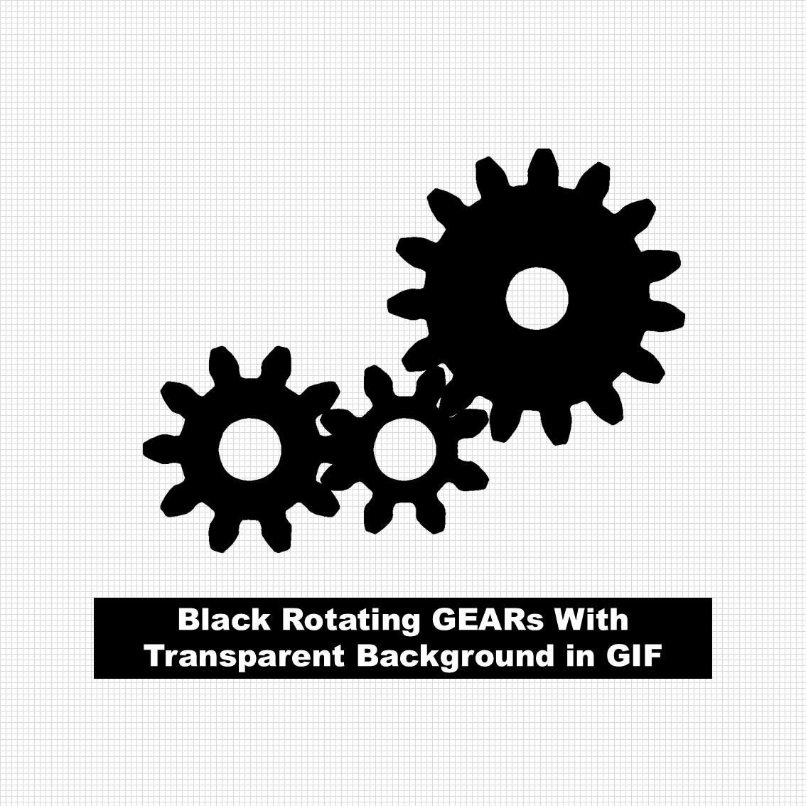 Simple Hand Drawn Animated and Rotated GEARS for Clip Art, Presentation ...