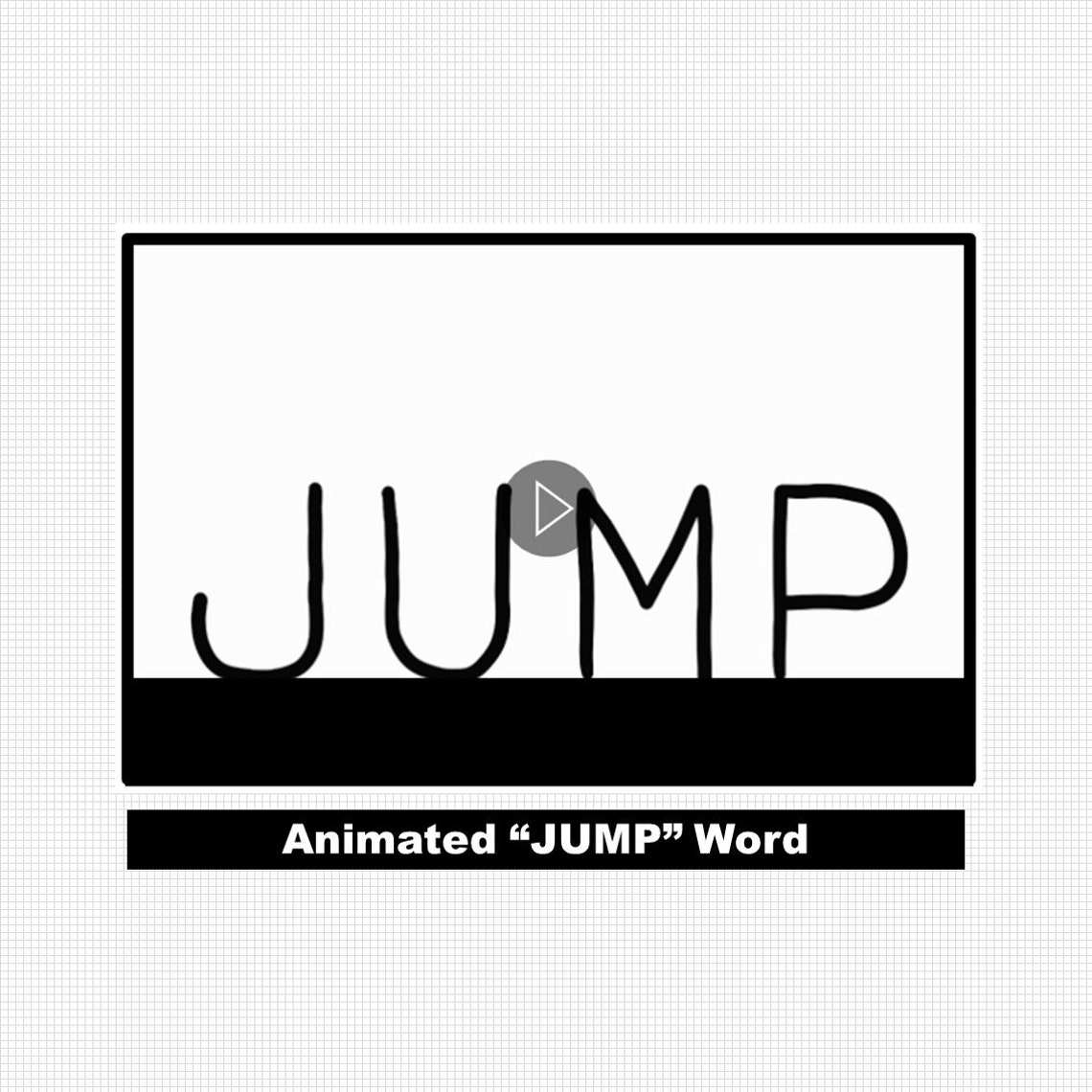 Jump Animated Word in Looping | Jumping Letters in GIF and MP4 Format ...