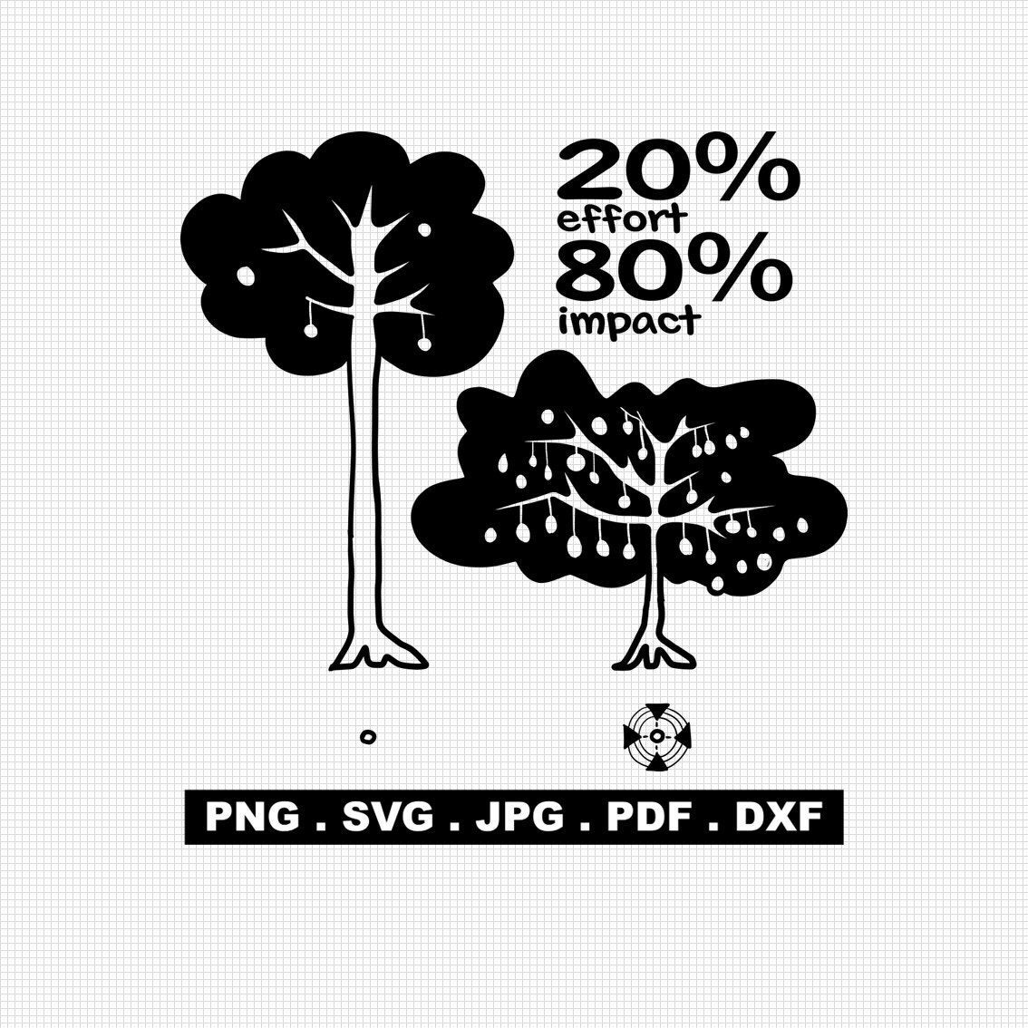 Effective SVG Productive Strategy SVG 20 80 Strategy - Etsy