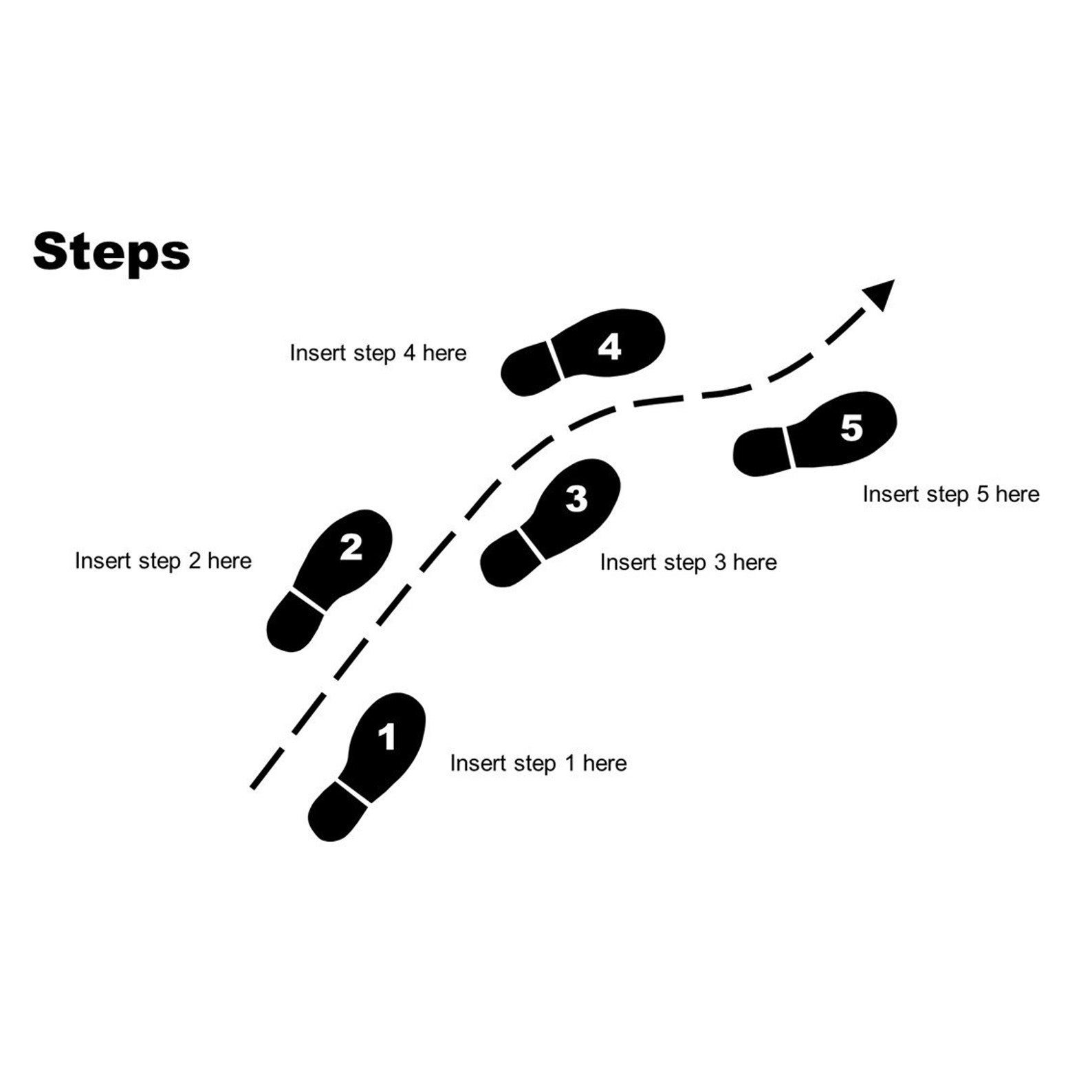 Simple Powerpoint Template, Clip Art, Illustration, for Step by Step ...