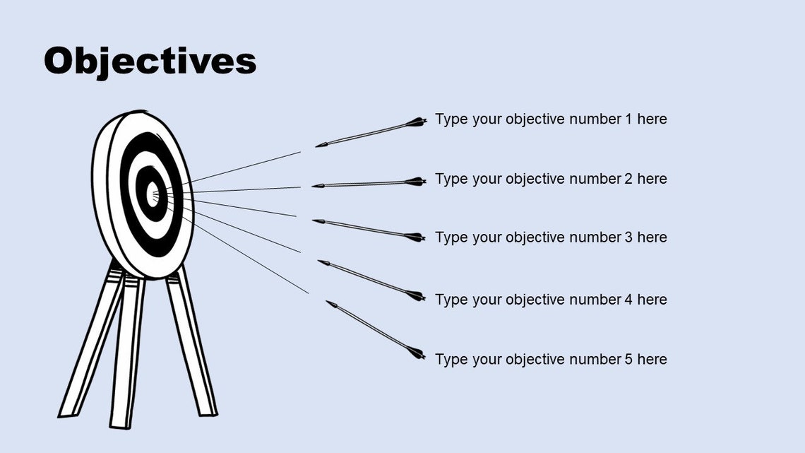 Powerpoint Digital Presentation Template for GOAL or OBJECTIVES ...