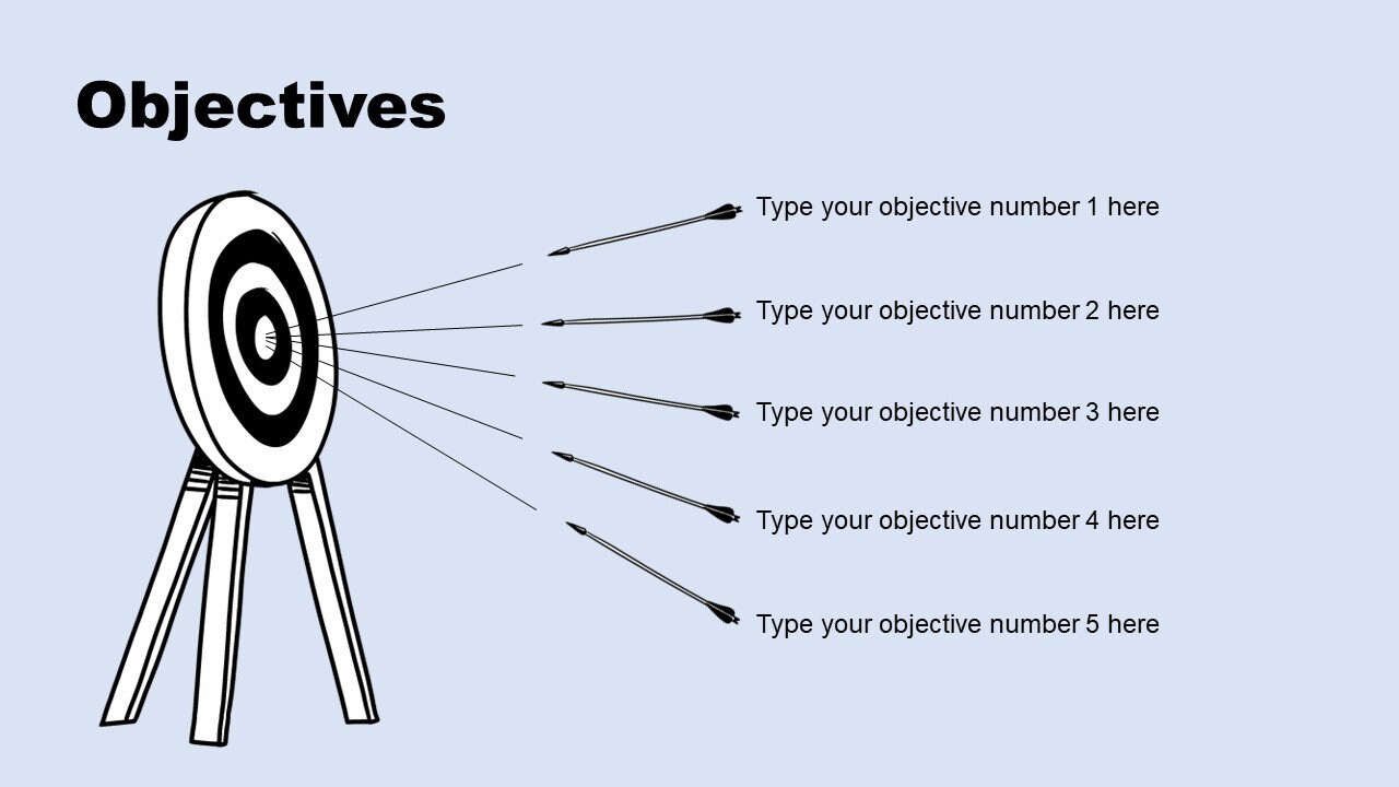 Powerpoint Digital Presentation Template for GOAL or OBJECTIVES ...