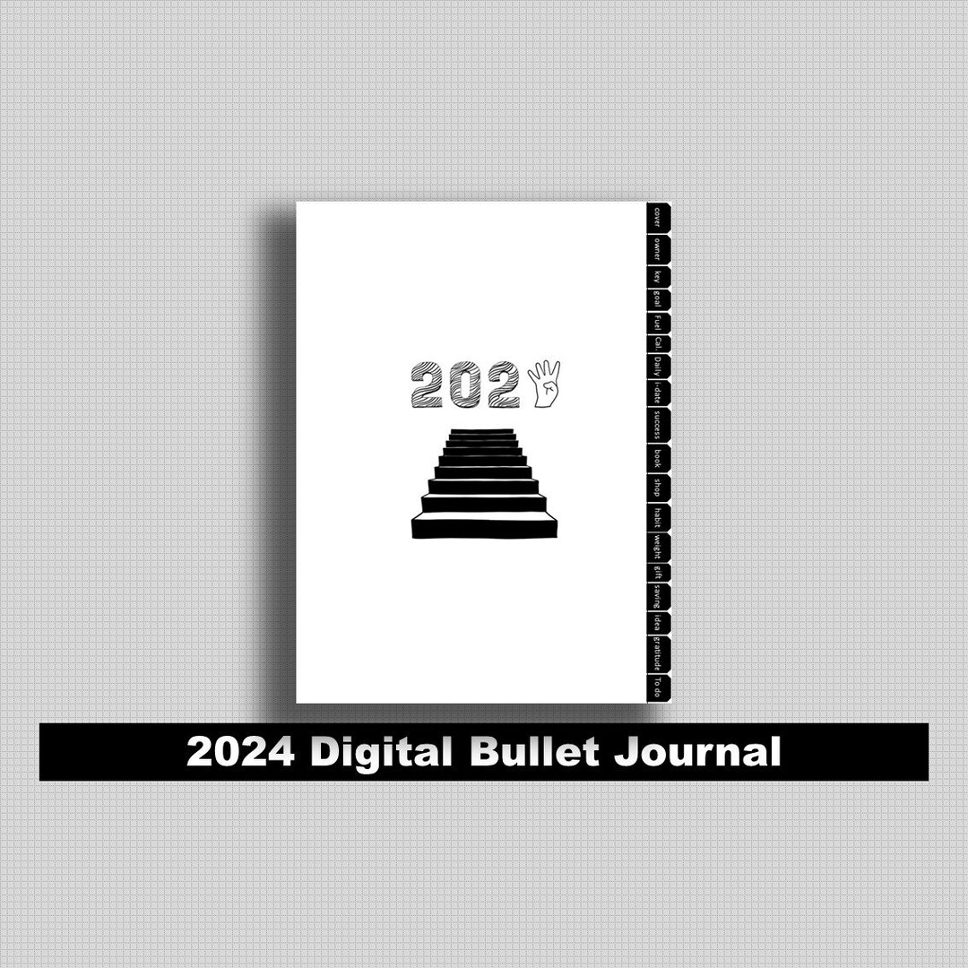2024 Premade Digital Bullet Journal, Bujo in Simple, Handwritten Style, Pdf Format, Printable ...