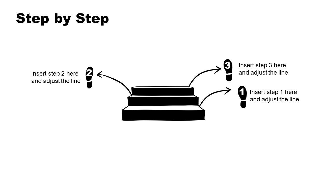 Powerpoint Template, Stair Clip Art, Illustration, for Step by Step ...