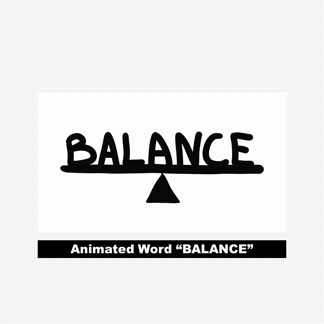 Animated Word BALANCE on See-saw | Balance Word Art in GIF, MP4 and ...