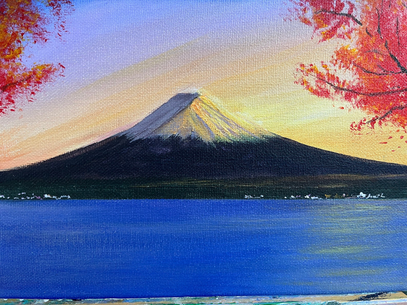 Mt. Fuji at Sunset - Etsy