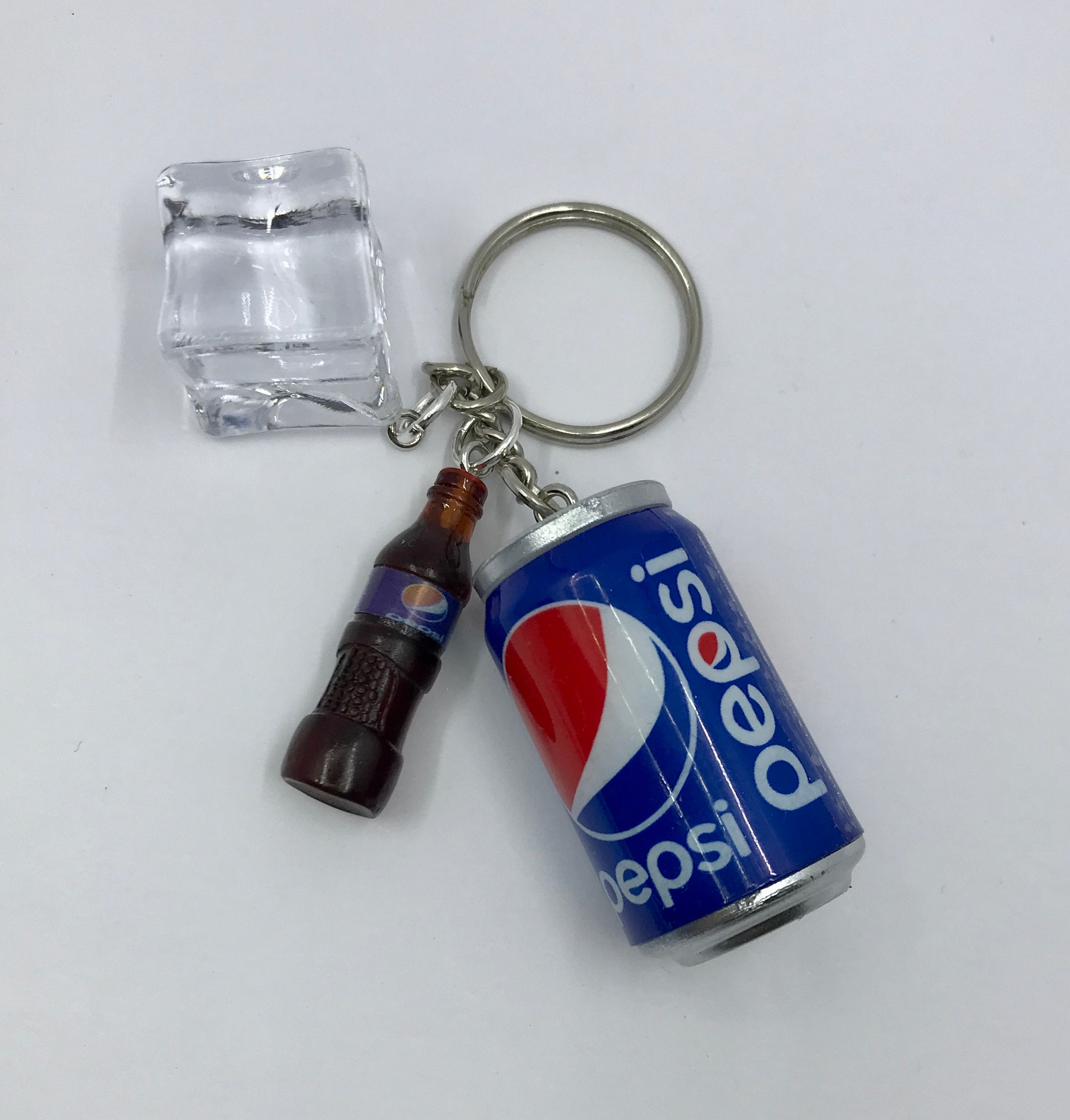Blue Pepsi Key Chain Accessories Keyring With Charms - Etsy